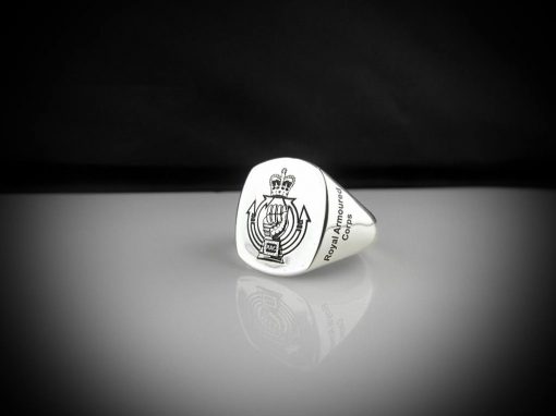 Royal Armoured Corps Bespoke Sterling Silver Ring