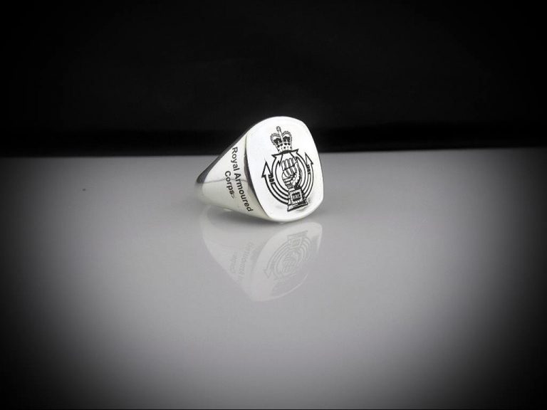 Royal Armoured Corps Bespoke Sterling Silver Ring