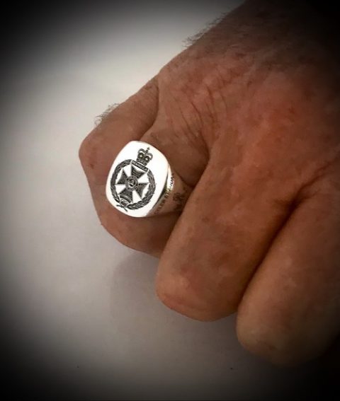 Royal Green Jackets Sterling Silver Ring - Sir Yes Sir Global - Fine ...
